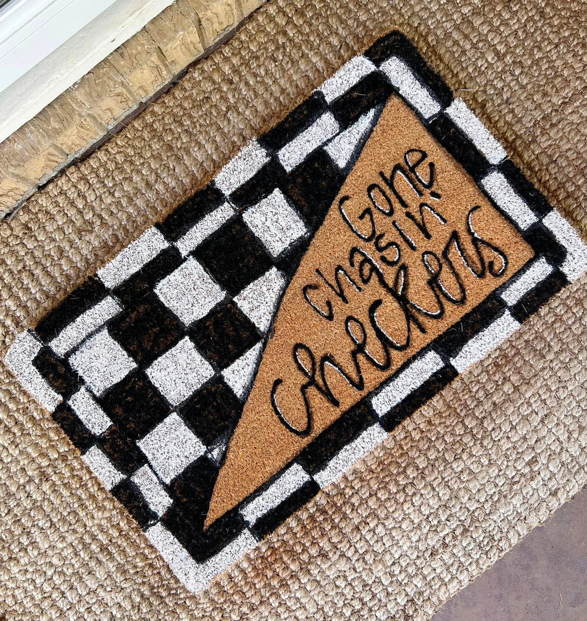 Checkered Racing Doormat – Checkered Star Boutique